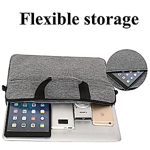 TANGBOLIBO Laptop Sleeve Case 15.6 inch Purple - Slim Case with Pockets for MacBook Pro, Dell Inspiron, HP Pavilion and More - Ideal for Students Professionals and Travelers