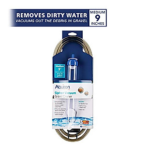 Aqueon Aquarium Siphon Vacuum Gravel Cleaner Medium - 9 Inches