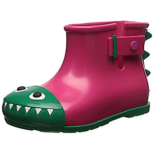 Mini Melissa Kids' Mini Sugar Fabula Rain Boot,Pink,5 Regular US Toddler
