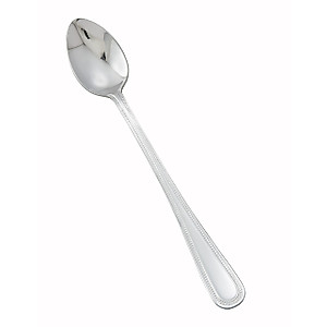 Winco 12-Piece Dots Iced Teaspoon Set, 18-0 Stainless Steel,Silver