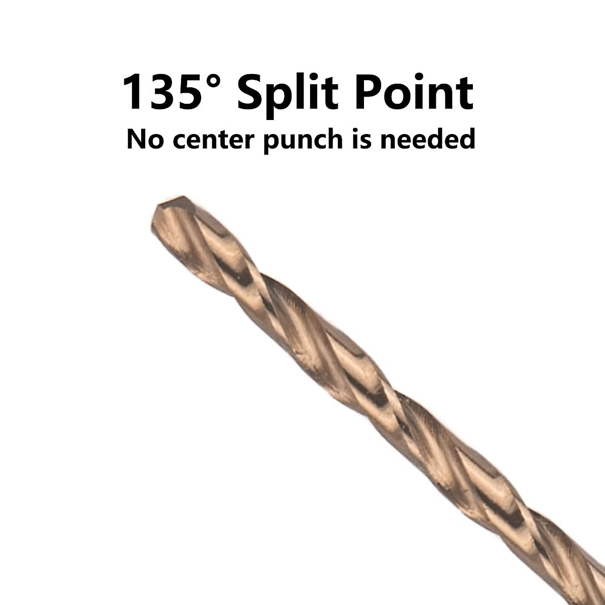 VALYRIANTOOL 1/8 in. x 6 in. Cobalt Aircraft Extension Drill Bits Set(5PCS), M35 High Speed Steel Drill Bit Extra Long Deep Hole Drilling for Stainless Steel, Plastic and Wood