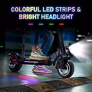 EVERCROSS Electric Scooter, Electric Scooter for Adults with 800W Motor, Up to 28MPH & 25 Miles, Scooter for Adults with Dual Braking System, Folding Electric Scooter Offroad with 10'' Solid Tires
