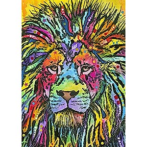 Toland Home Garden 1110916 Neon Lion 12.5 x 18 Inch Decorative, Garden Flag (12.5" x 18")