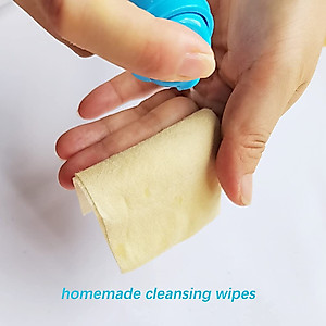 400 Count Careboree Unbleached Dry Baby Wipes Unscented Multi-Purpose Cotton Tissue Small Size