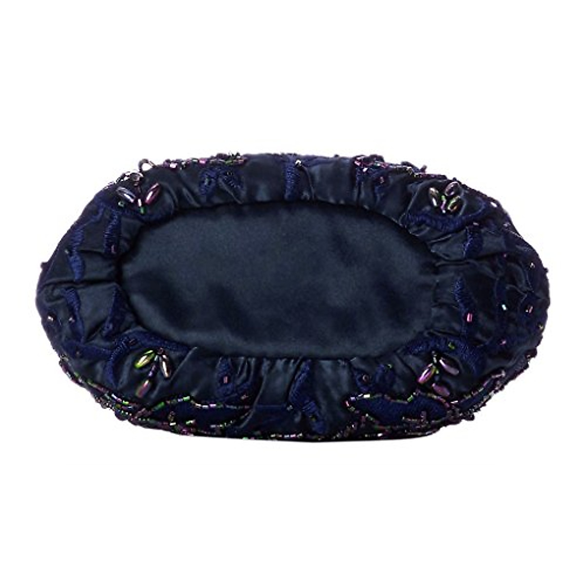 Women's Vintage Elegant Beaded Evening Clutch Bag Prom Party Handbag Rose Purse