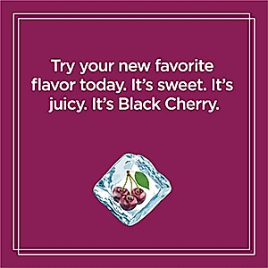 Sparkling Ice, Black Cherry Sparkling Water, Zero Sugar Flavored Water, with Vitamins and Antioxidants, Low Calorie Beverage, 17 fl oz Bottles (Pack of 12)