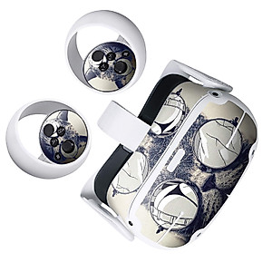 Puseky Stickers Skin Fingerprint-Proof Decal Wrap Cover for Oculus Quest 2 VR Headset Accessories