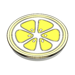 ​​​​PopSockets Phone Grip with Expanding Kickstand, PopSockets for Phone - Enamel Lemon Slice