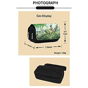 Pencil Case Genshin Impact Big Capacity Pencil Pouch，kawaii Large Storage High Capacity Bag for with Zipper Office College School Durable Pen Carrying Case （Venti）