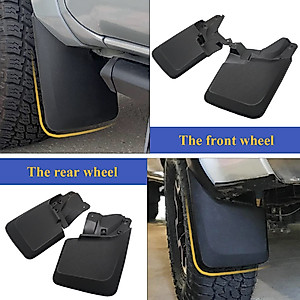 Mud Flaps Mud Splash Guard Mudguards for 2016 2017 2018 2019 2020 2021 2021 Toyota Tacoma (Doesn't Fit SR or SR5) Front & Rear 4PCS Compatible with OEM Fender Flares