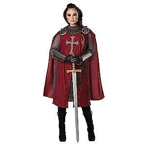 California Costumes Knight's Surcoat Adult Costume (Red), Large/X-Large,Burgundy