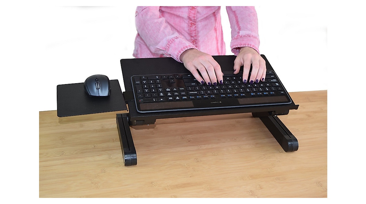 WorkEZ Ergonomic Keyboard and Mouse Tray for Standing Desks