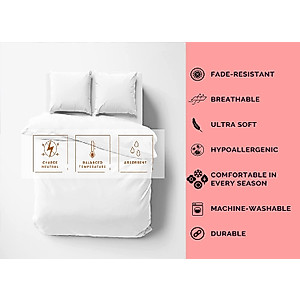 Premium Quality 120x120 Super King Plus White Solid Duvet Cover Set Zipper Closure & Corner Ties Easy Fit,Breathable 800-TC Ultra Soft Pillow Sham 2pc 100% Soft Egyptian Cotton