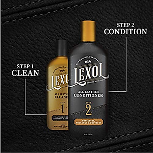 Lexol Leather Conditioner, Use on Car Leather, Furniture, Shoes, Bags, and Accessories, Trusted Leather Care Since 1933, 16.9 oz Bottle