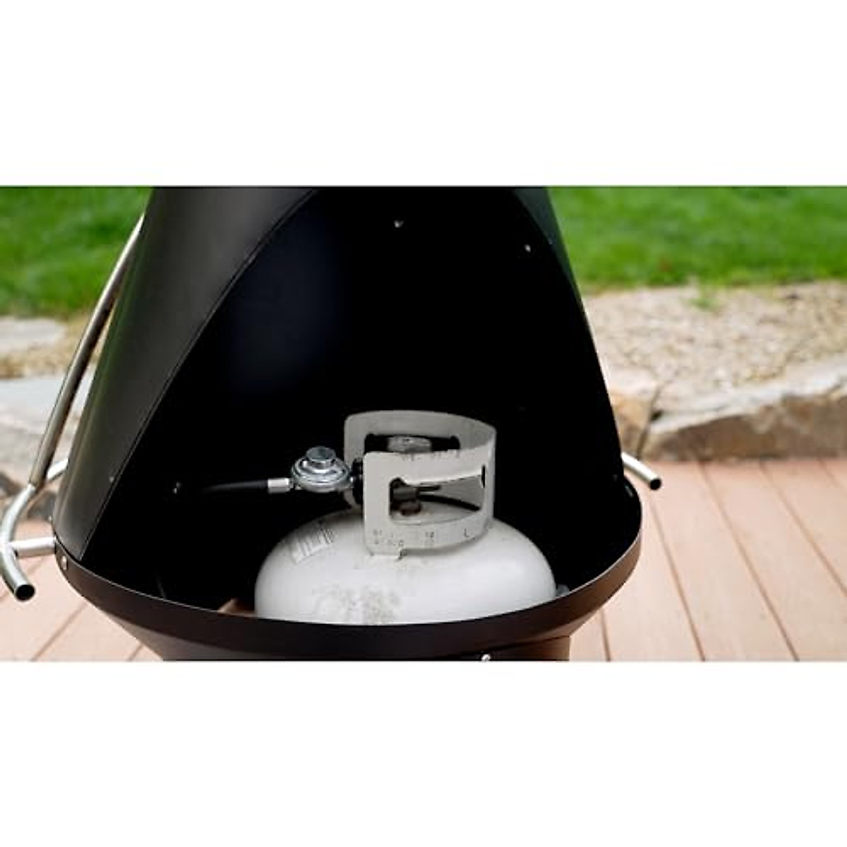Cuisinart Chimenea Propane Fire Pit, 40,000 BTU Coated Steel Outdoor Propane Heater with Lava Rocks and Directional Heat, Adjustable Fire Pit with Safety Shutoff for Patios and More
