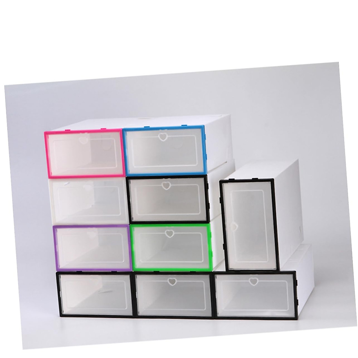 JOINPAYA Sanitary Napkin Storage Bag 4pcs Box Organizer for Shoes Shoe Holder Shoes Organizer Storage Containers Shoes Case Drawer Daily Necessities Clamshell Shoe Rack