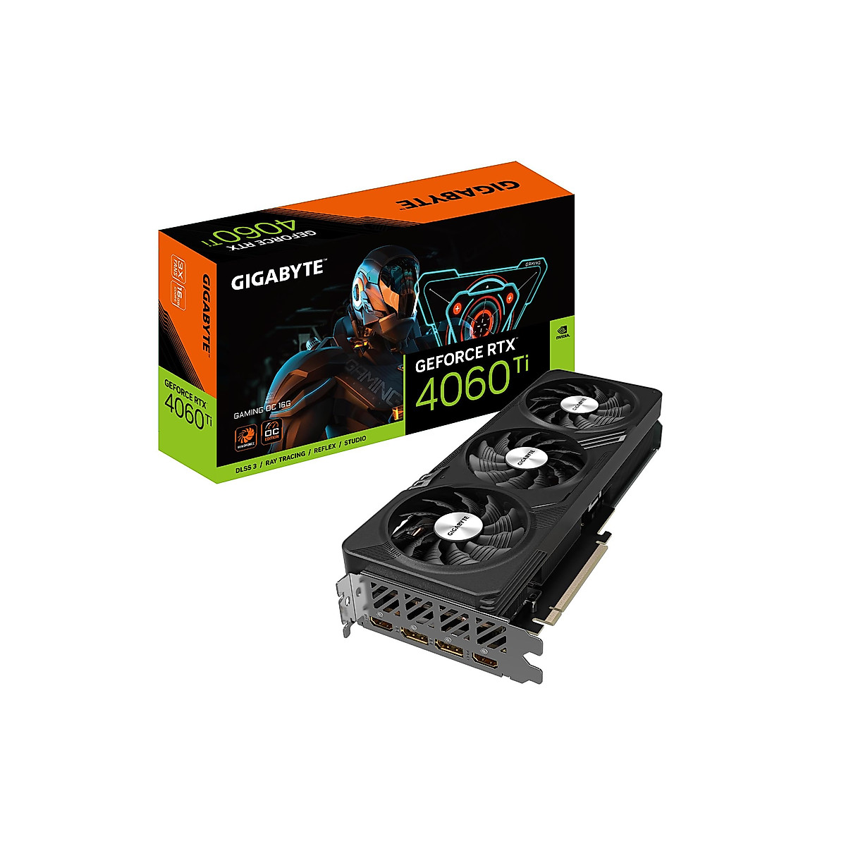 GIGABYTE GeForce RTX 4060 Ti Gaming OC 16G Graphics Card, 3X WINDFORCE Fans, 16GB 128-bit GDDR6, GV-N406TGAMING OC-16GD Video Card