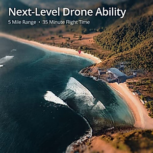 EXO Blackhawk 2 || Professional 4K UHD Long Range Drone. 35 Minute Battery Life, 4K Camera, 5 Mile Range, 12MP Photo, Follow-Me, Return to Home, 15 more. Professional 4K Drone for Adults.