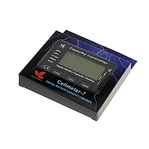 SoloGood RC Cellmeter 7 Digital Battery Capacity Checker Lipo Battery Tester RC Battery Voltage Tester for LiPo/Li-ion/Nicd/NiMH Cell Meter Battery Checker Tester