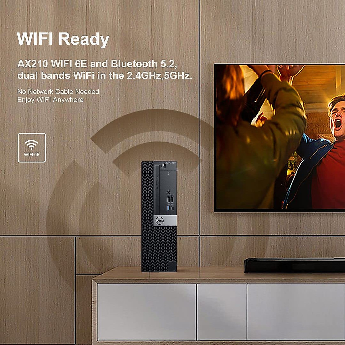 Dell OptiPlex 7060 SFF, 8th Gen Intel Core i5-8500 Processor, 32GB RAM, 1TB NVMe SSD, Windows 11 Pro, Dual 4K Displays, Ready to Use