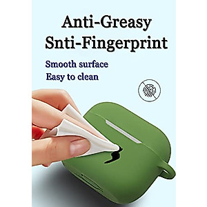 CrCrYBL Airpods 3 Case 2021 Newest, Thicken Protective Silicone Case with Keychain Compatible with Airpods 3 Charging Case, [Visible Front LED], Anti-Fingerprint,Dustproof,Easy Outdoor (Milk Tea)