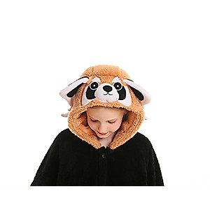 CuteOn Raccoon Onesie for Girls Boys Animal Costume Halloween Christmas for Height 130cm