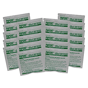 Pinpoint® High-Precision +400mV ORP/REDOX Calibration Fluids (Buffer Solution), 20 Piece Set