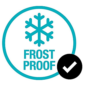 Gardena Metal Nozzle - Frost Proof - (Variable Spray Patterns) + Water Stop, 3815M-FP