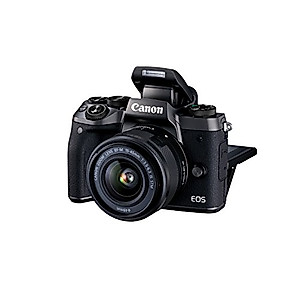 Canon EOS M5 Mirrorless Camera Kit 15-45mm Lens Kit - Wi-Fi Enabled & Bluetooth (Renewed)