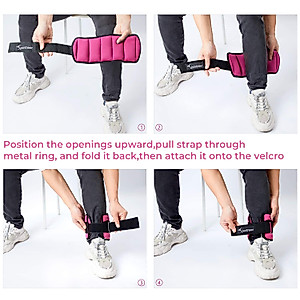 Sportneer Adjustable Ankle Weights+Handheld EVA Foam Roller Massage Stick