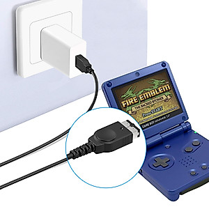 Funturbo GBA SP Charger Cable, Gameboy Advance SP Charging Cord NDS Charger Cord for Original Nintendo DS USB & Power Cable 3.9 ft (2 Pack)