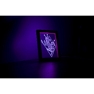 Rick & Morty LED Aliens Acrylic 3D Nightlight Picture Frame with Remote Control, Adjustable Brightness, WeShip Things Design #10