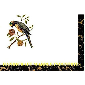 Wall Panel/Table Top Modern Bird Design White Marble Inlay Home Decor Furniture Gift Wall Decor Living Room Patio