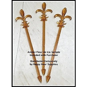 Set of 6 Libbey 816CD Heavy Base Double Rocks / Old Fashioned Glass, 15 ounce, w/ Signature Party Picks