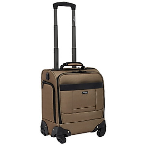 Wrangler 15" Underseat Spinner Carry-On Luggage, Mocha