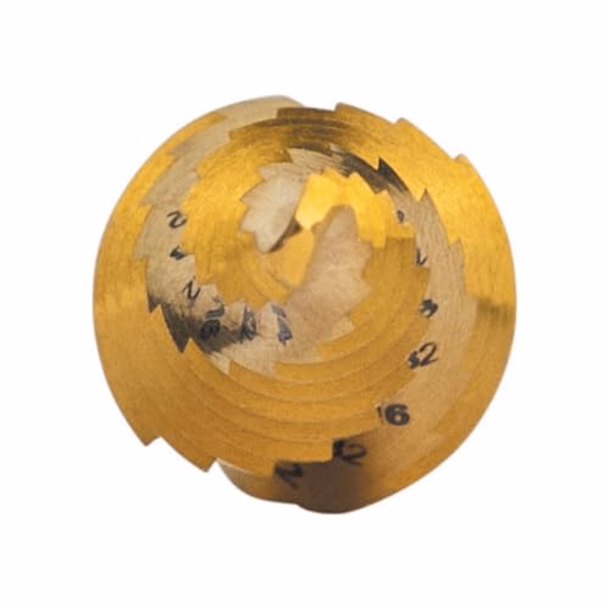 Klein Tools 25964 Step Drill Bit, 1/8 to 1/2-Inch, Spiral Double-Fluted, Cuts Thin Metal, Plastic, Aluminum, Wood, 1/4-Inch Hex Shank, VACO