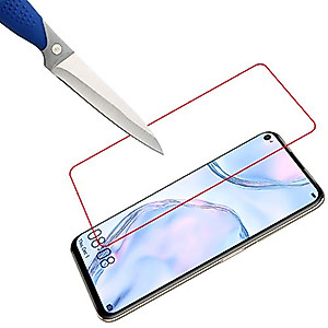 Mr.Shield [3-Pack] Designed For Huawei P40 Lite [Shorter Fit for Case Version] [Tempered Glass] [Japan Glass with 9H Hardness] Screen Protector with Lifetime Replacement