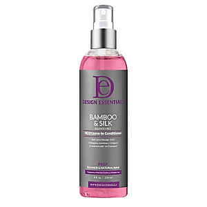 Design Essentials Bamboo & Silk HCO Leave-In Conditioner for Thermal Protection and Strength, 8 Fl Oz.