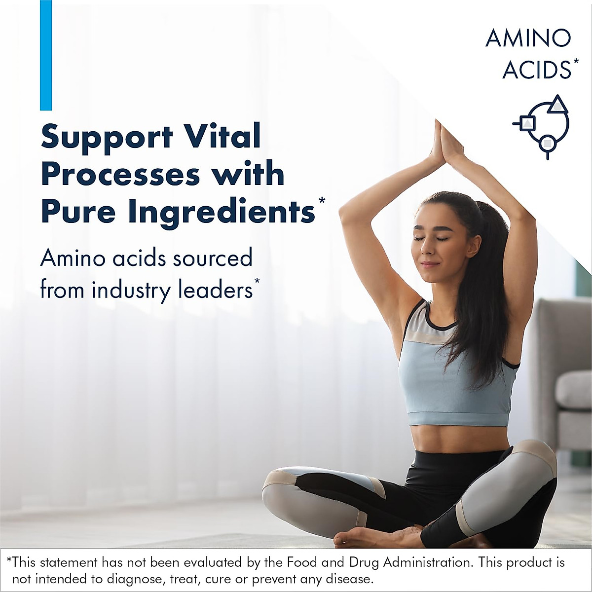 Metabolic Maintenance Glycine - Pure 500mg Amino Acid Supplement - Liver Health, Joint, Mood, Sleep + Detox Support (250 Capsules)