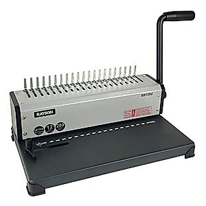 RAYSON SD1202 Comb Binding Machine, 19 Holes, Max Punching Letter Size, with Comb Set Binder for Daily Binding