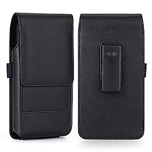 BECPLT Phone Holster Compatible for iPhone 14 Pro Max 13 Pro Max 12 Pro Max 11 Pro Max Leather Belt Case 360 Rotating Pouch Case Holster Belt Clip Case for iPhone Xs Max 8 Plus 7 Plus 6s Plus 6 Plus