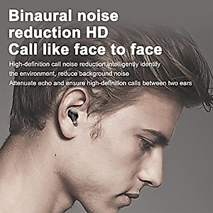 IPX6 Waterproof Wireless Bluetooth 5.0 Earbuds with Wireless Charging Case,Fast Charging/Automatically Pair/Deep Bass Sound Earphones in-Ear Stereo Headphones, for Sports Gym