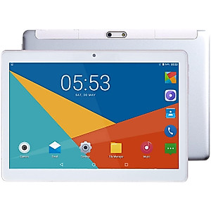 Upgraded Version of 10.1" Tablet PC 2+16G 10-Core Android 10.0 Ultra-Thin HD Screen Learning Games Video Office Tablet PC Support Dual Card Voice Calls 4500mAh Battery (Silver)
