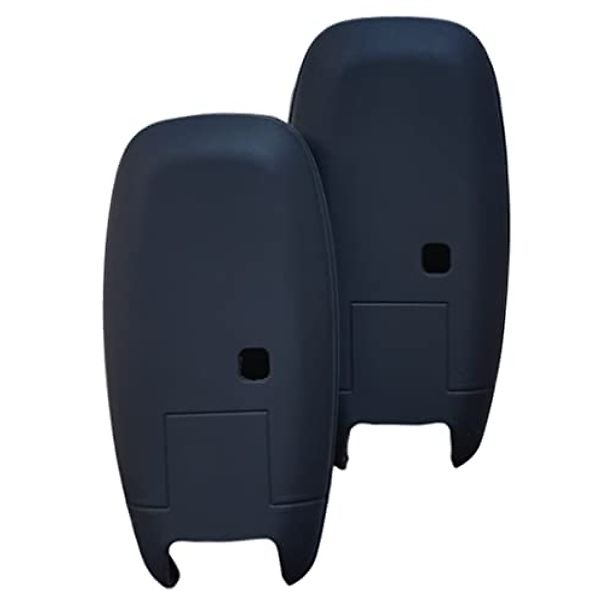 RUNZUIE 2Pcs Silicone Remote Smart Key Fob Compatible with 2024 2023 Nissan Rogue Pathfinder Key Fob Cover 4 Button (Black/Black with Red)