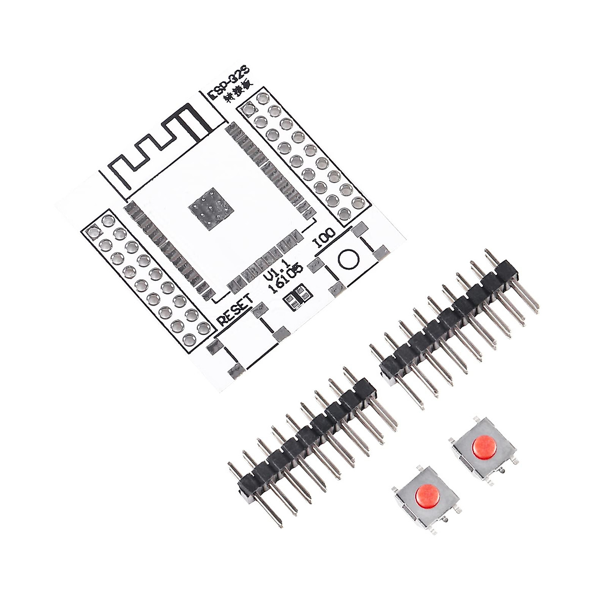 Alinan 2 Sets ESP-32S ESP-32F Module Matching Adapter Board WiFi Bluetooth Module + ESP-WROOM-32 ESP32 Module