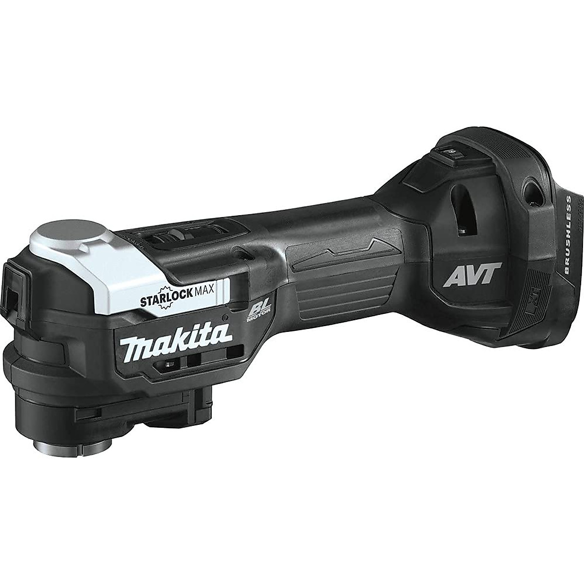 Makita XMT04ZB-BL1840BDC1 18V LXT StarlockMax Brushless Lithium-Ion Cordless Sub Compact Multi-Tool with Battery and Charger Starter Pack Bundle (4 Ah)