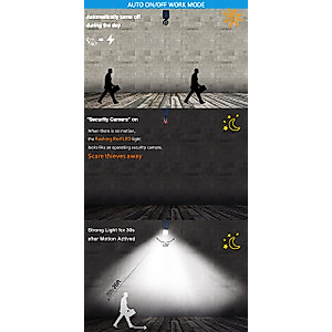 Maksone 2023 Motion Sensor Solar Security Lights Outdoor 2-in-1 Landscape Spotlights Wall Lights Dummy Camera with Flashing Red LED for Yard Garden Driveway Pool Patio 2 Pack