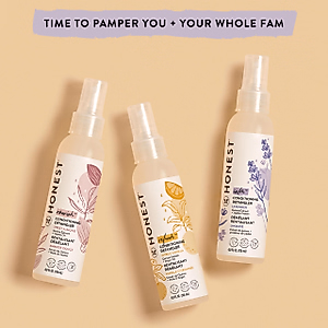 The Honest Company Conditioning Hair Detangler 3-Pack | Leave-in Conditioner + Fortifying Spray | Tear-free, Cruelty-Free, Hypoallergenic | Citrus Vanilla Refresh, 4 fl oz each (pack of 3)