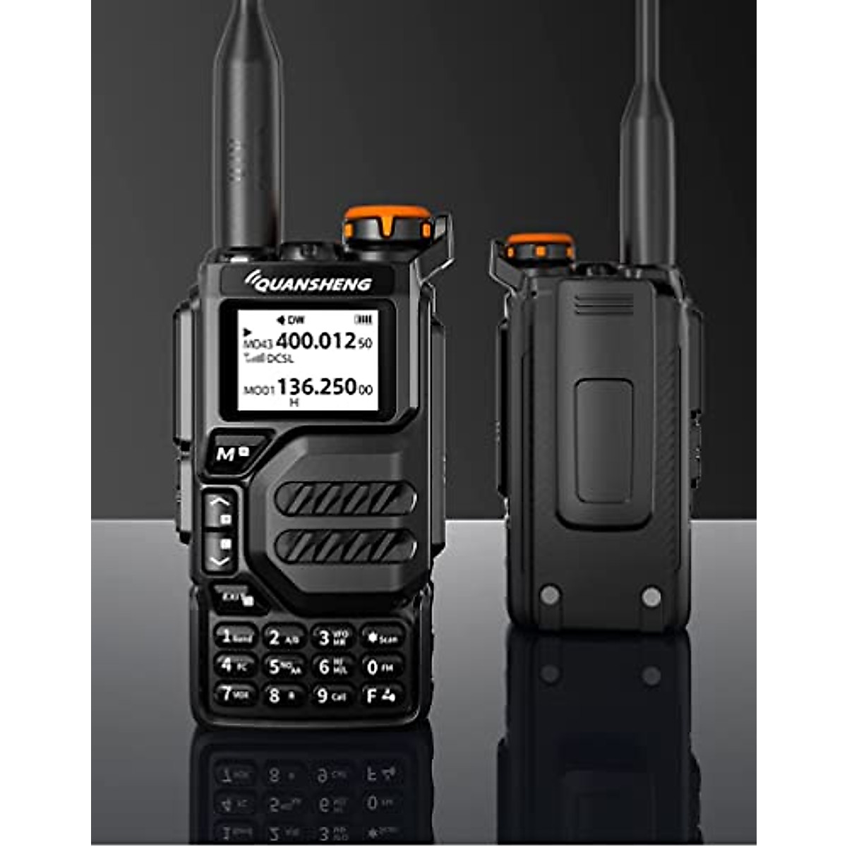 UV-K5 Dual Band Radio 5 Watt Output Portable Two-Way Radio with NOAA Weather Alert Walkie Talki FM (1pc)