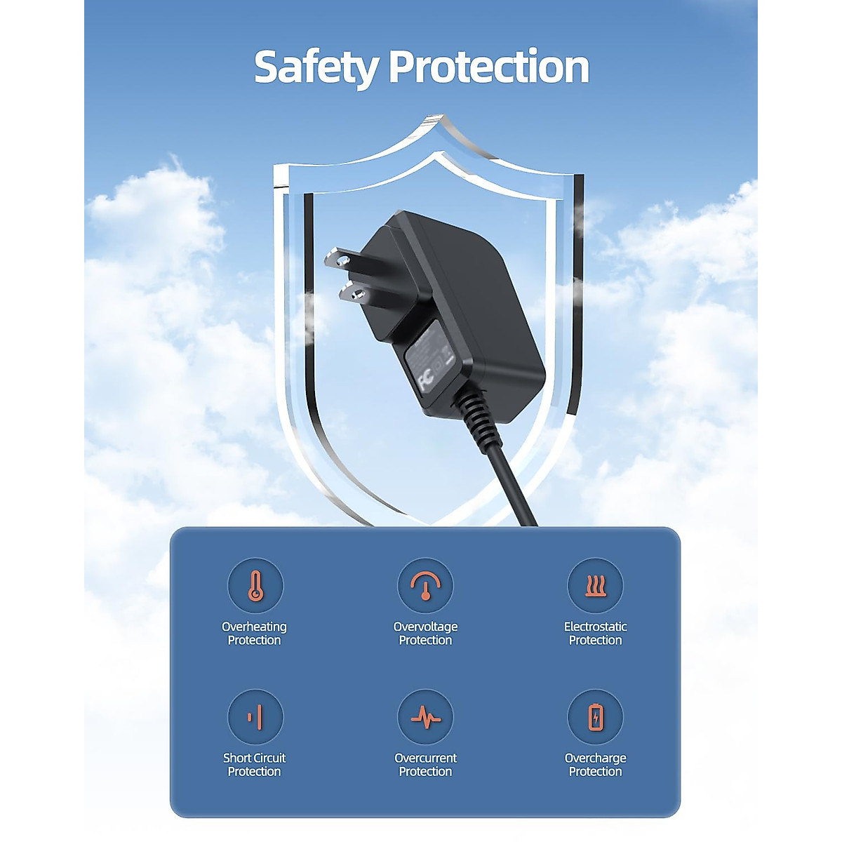 Charger Fit for Bissell Pet Stain Eraser Plus 3182 3181 3180 3183 PowerBrush Plus 2837 2877 2842 2846 1627267 Cordless Portable Handheld Vacuum Carpet AC Adapter Power Supply Cord